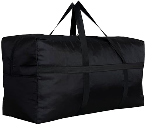 DoYiKe Extra Large Storage Duffle Bag with Zippers and Handles, Big Foldable Duffle Bag for Travel-38x23x11Inch