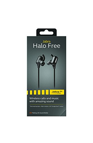 Jabra Halo Free Wireless Bluetooth Stereo Earbuds (Retail Packaging), Black