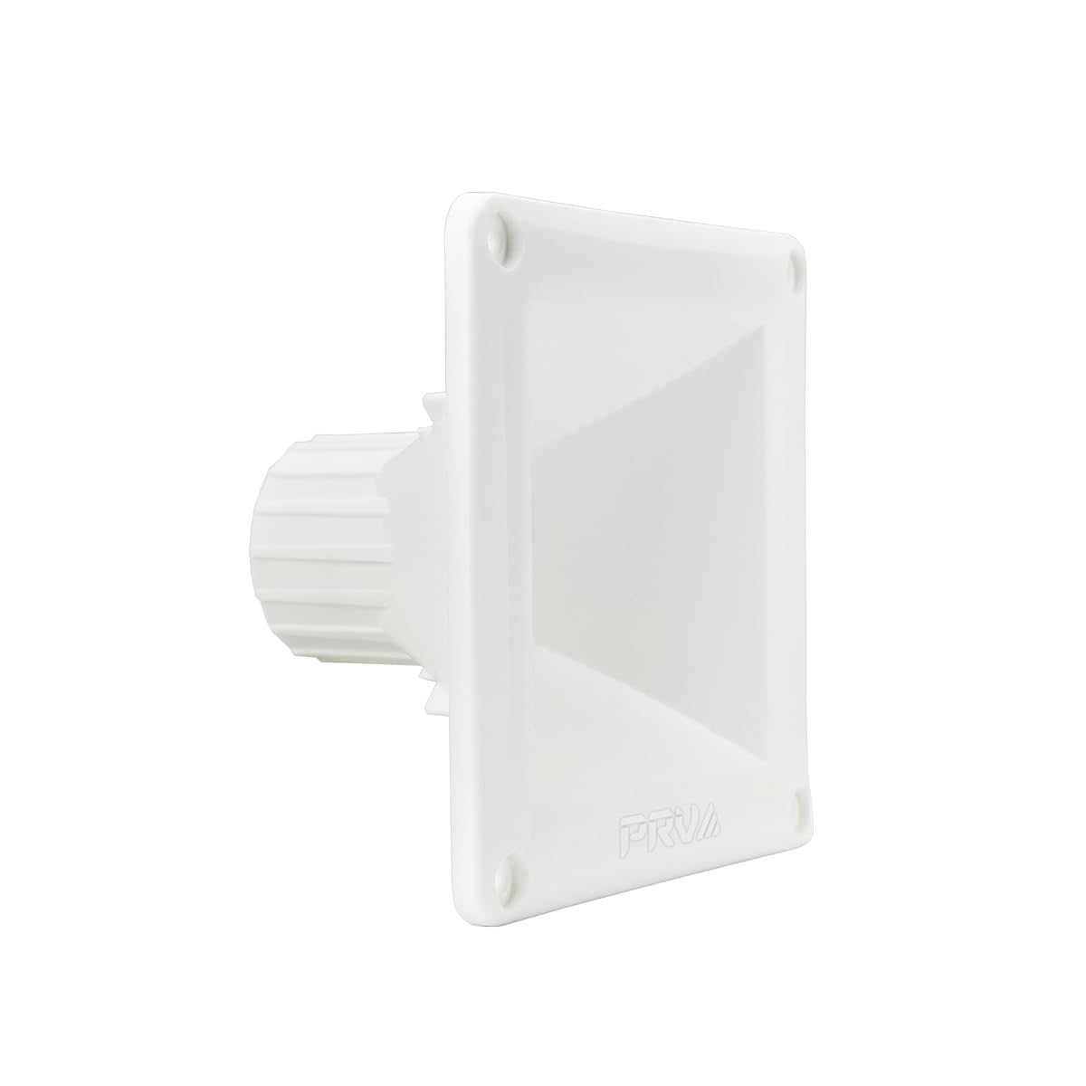 PRV AUDIO 1 Inch Exit Waveguide WG11-25 White Non-resonant Reinforced Plastic Construction (ABS) Screw On Exponential Horn for 1 In Compression Drivers