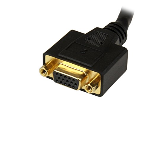 StarTech.com DVI I to DVI D and VGA Splitter, 8in, Wyse Compatible, DVI Video Splitter Cable for Dual Monitor Setup (DVI92030202L)