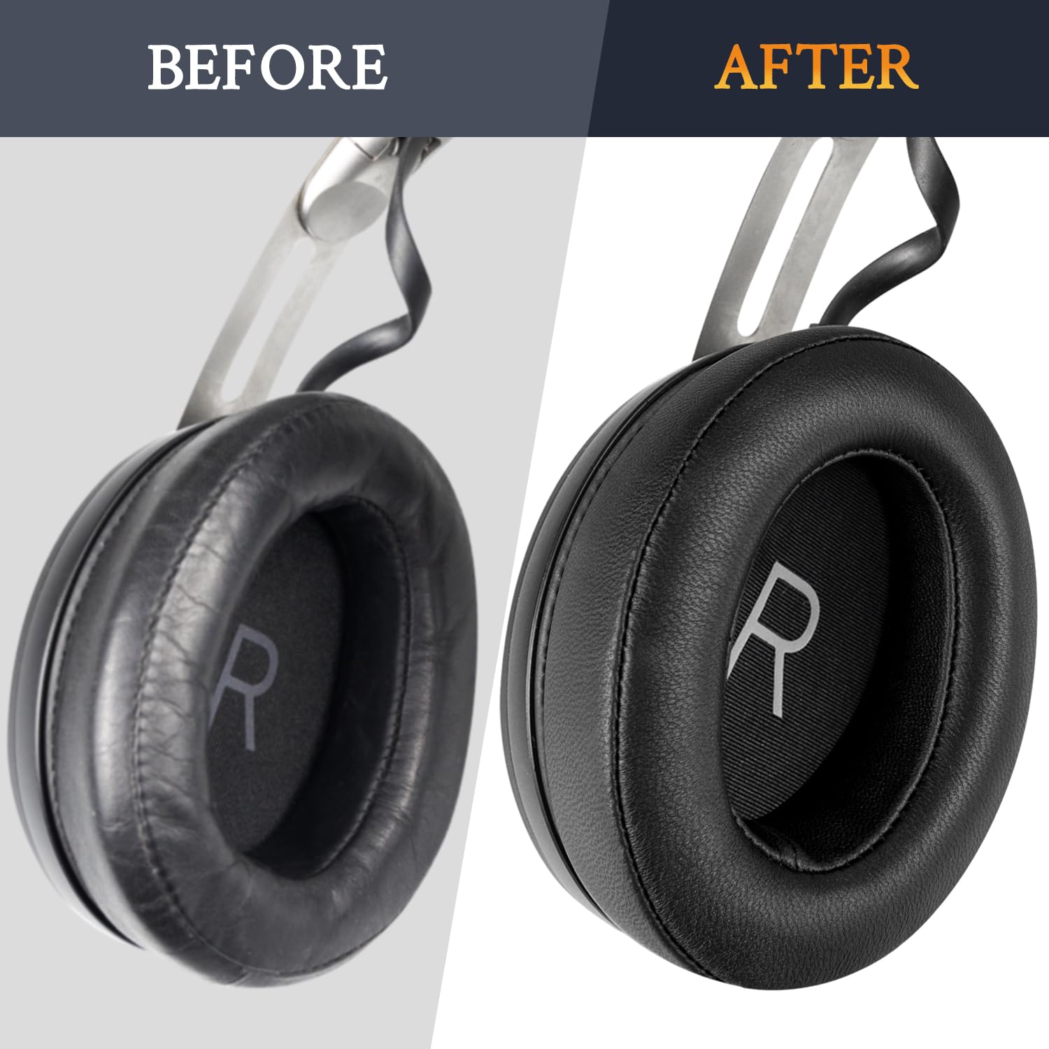 SOULWIT Lambskin Earpads Replacement for Sennheiser Momentum 3 Wireless Noise Cancelling Over/Around-Ear Headphones, Ear Pads Cushions with Soft Noise Isolation Memory Foam