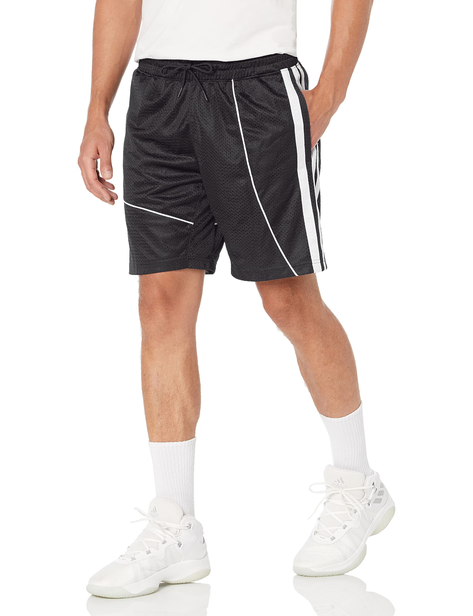 adidas Men's Creator 365 Basketball Shorts 3.0, Black, Large