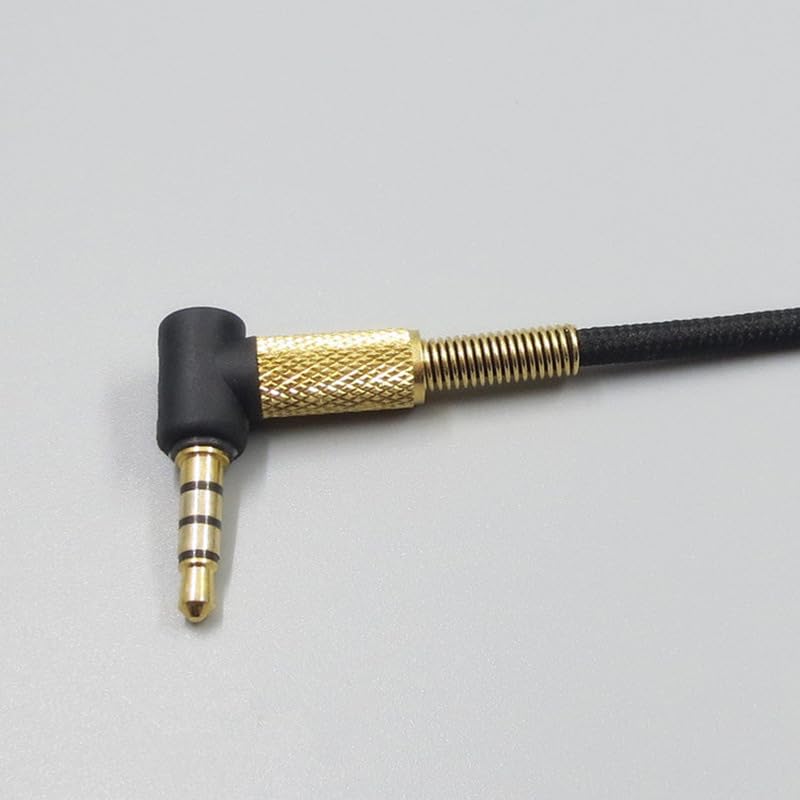 Adhiper HD450BT Replacement Audio Cable for Sennheiser HD450BT HD350BT HD4.30 HD4.40BT HD4.50BTNC HD458BT Momentum 3 Wireless Headset with in-line Mic & Volume Control (1.2m/4ft/Black)