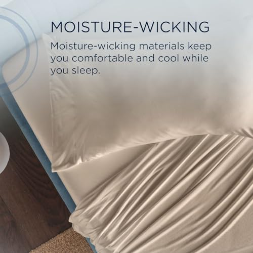 TEMPUR-Rayon from Bamboo Sheet Set, Sandstone, California King
