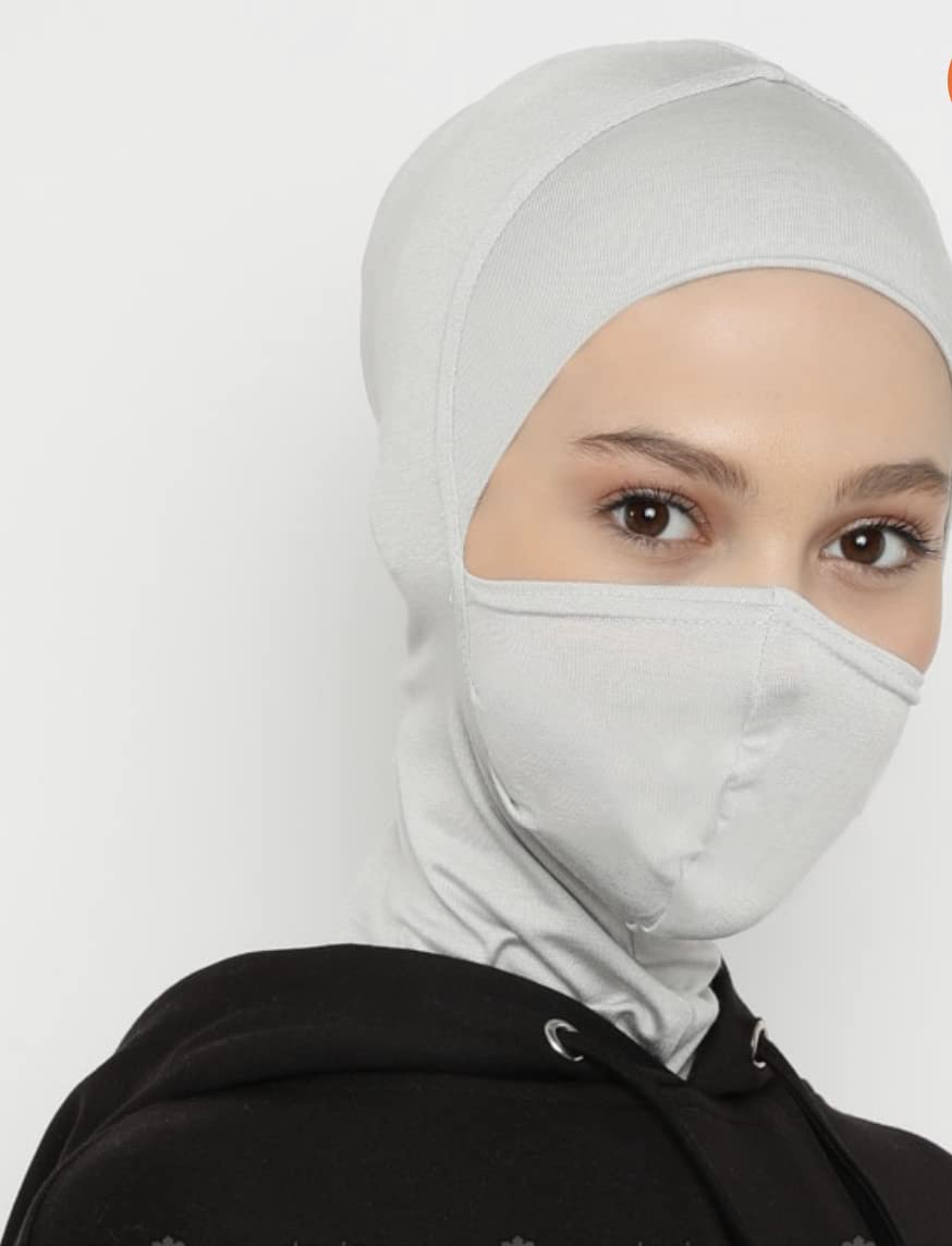 ISLAMIC, Muslim, Hijab, Ninja, INSTANT TURBAN COTTON LIGHT WEIGHT SLIP ON CAP (CREAM)
