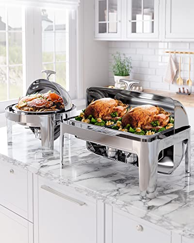RIEDHOFF RE-NT-1/1+2 Chafing Dish, Full size pan& Hall-size pans, Rectangular