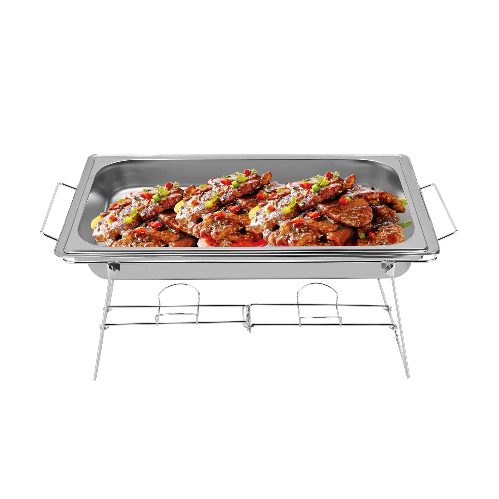 12 Pack Wire Rack Buffet Stand, Foldable Chafing Wire Racks Easy Collapsible for Storage & Reuse for Home Party, Wedding and Birthday Party Event Catering Supplies