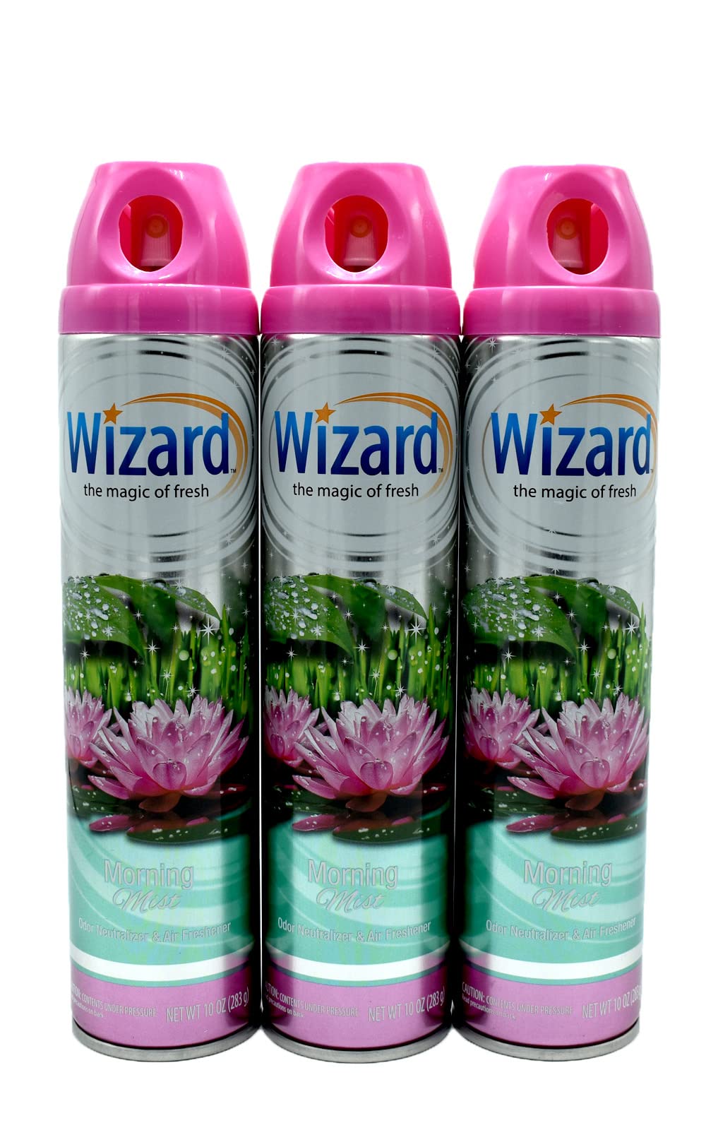 Wizard The Magic of Fresh Air Freshener 10 oz Morning Mist (Package May Vary) Pack of (3)