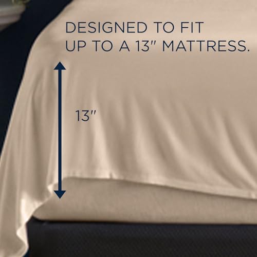 TEMPUR-Rayon from Bamboo Sheet Set, Sandstone, California King