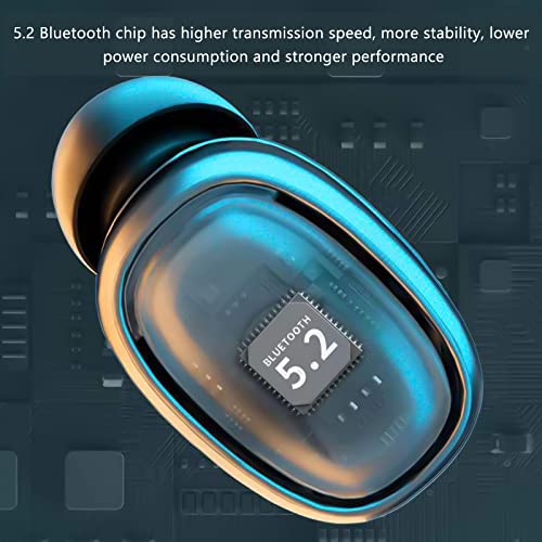 Bluetooth Earbuds, Wireless Earphones Bluetooth 5.3 in-Ear Headphones Touch Control, Fast Charge, LCD Power Display, Built-in Mic Ear Buds for Home Office Sports, Can Be As Power Bank