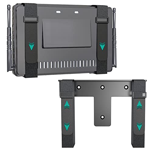 WALI Universal Wall Mount for Audio Visual Devices, Router, Game Consoles, Cable Modems, DVD Players and More, Fit 10 to 18 Inches Circumference (CBMS-B), Black