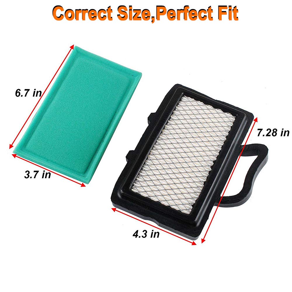 HIFROM Flat Air Filter Pre Filter Compatible with 792101 273638S 672772 671231 5408 5408H 273238 Intek V-Twin Engines 16-27 HP (Pack of 5)