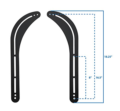 Mount-It! Soundbar Mount, Universal Sound Bar TV Bracket for Mounting Above or Under TV, Fits Sonos, Samsung, Sony, Vizio, Adjustable Arm Fits 32 to 70 Inch TVs, 33 Lbs Capacity, Black