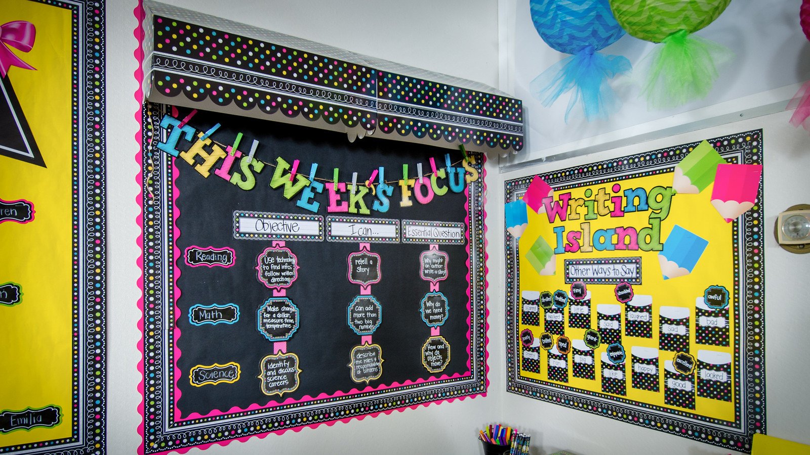 Teacher Created Resources Chalkboard Brights Straight Border Trim (5619)
