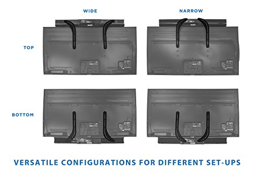 Mount-It! Soundbar Mount, Universal Sound Bar TV Bracket for Mounting Above or Under TV, Fits Sonos, Samsung, Sony, Vizio, Adjustable Arm Fits 32 to 70 Inch TVs, 33 Lbs Capacity, Black