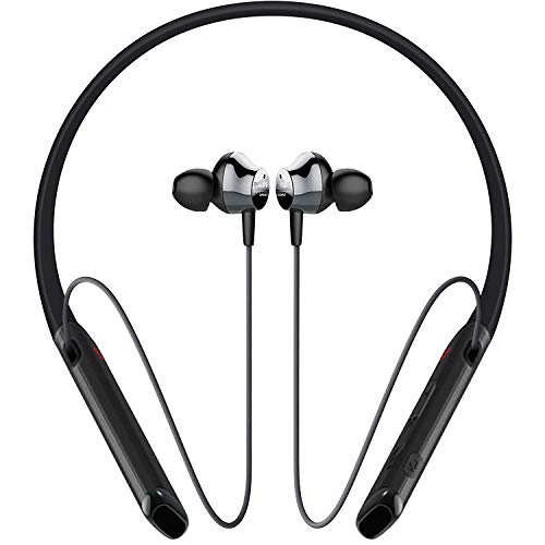 Philips Audio Performance PN402BK Wireless Bluetooth Earbuds with Vibration Call Alert Neckband, Black (Renewed)
