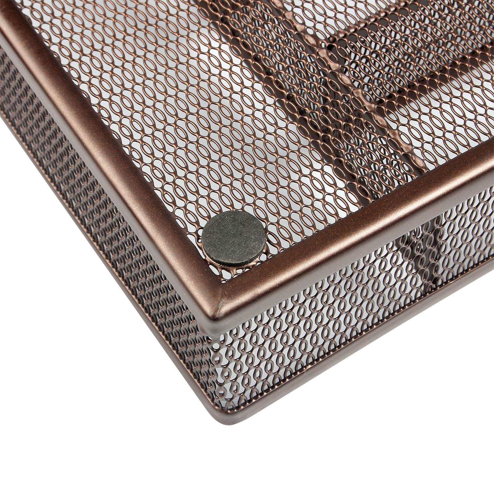GBmall Kitchen Cutlery Trays, 5 Compartments Steel Mesh storage | The Mesh Collection (Coffee)