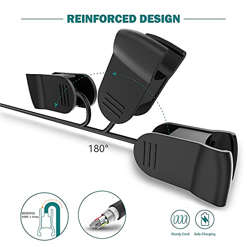 TUSITA [2-Pack Charger Clip Compatible with Halo View - USB Charging Cable 3.3ft 100cm - Fitness Tracker Accessories