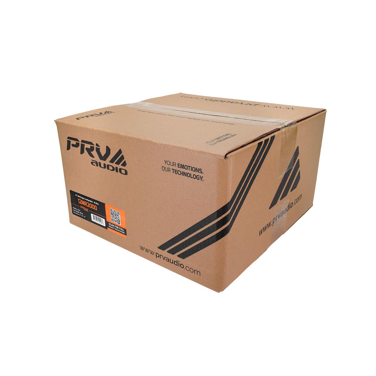 PRV AUDIO 12 Inch Midrange Speaker 12MR2000 8 Ohm 2000 Watts, 4 in Voice Coil Midbass Woofer for Pro Audio Systems (Single)