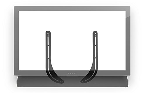 Mount-It! Soundbar Mount, Universal Sound Bar TV Bracket for Mounting Above or Under TV, Fits Sonos, Samsung, Sony, Vizio, Adjustable Arm Fits 32 to 70 Inch TVs, 33 Lbs Capacity, Black
