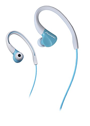 PIONEER se-e3-gr â Water Resistant Sports Headphones (ipx-2, Adjustable Clips) Blue Sea Water
