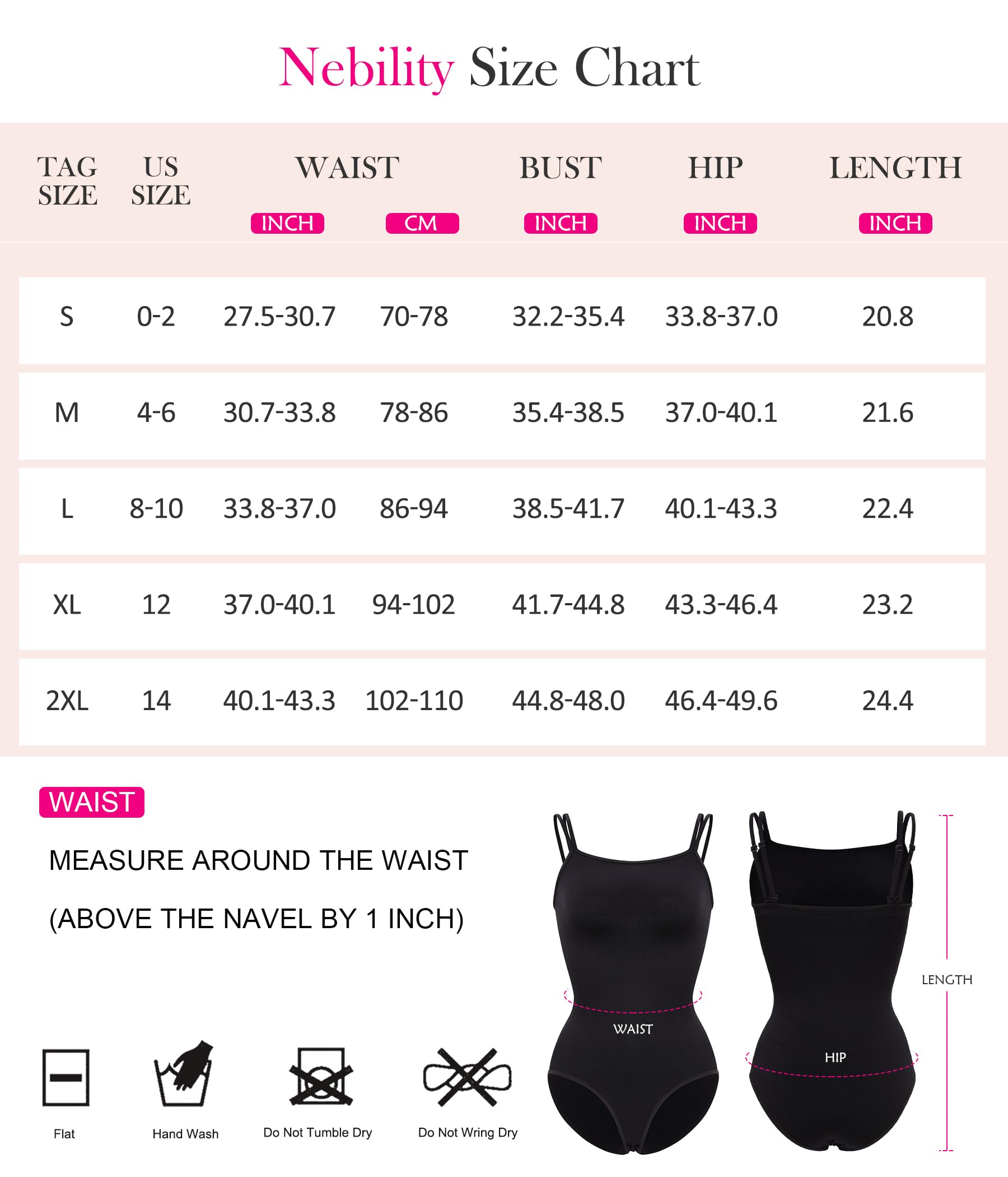 Nebility Seamless Shapewear for Women Tummy Control Bodysuit Shirts Full Body Shaper Tank Top Body Suit Corset Waist Trainer (Black, Medium)