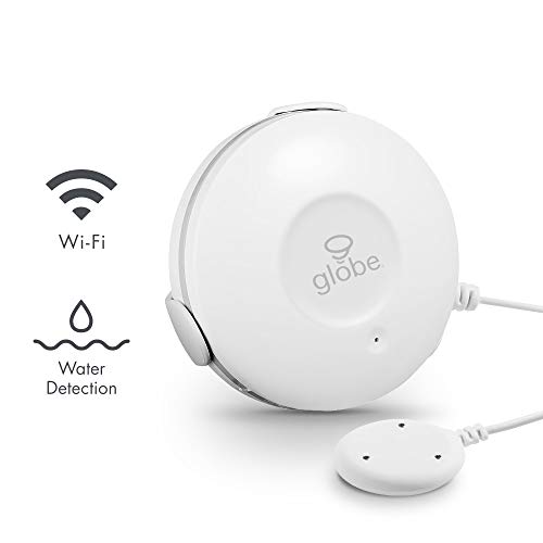Wi-Fi Smart Water Leak Sensor, No Hub Required, Battery Operated, White,50027
