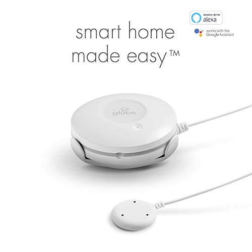 Wi-Fi Smart Water Leak Sensor, No Hub Required, Battery Operated, White,50027