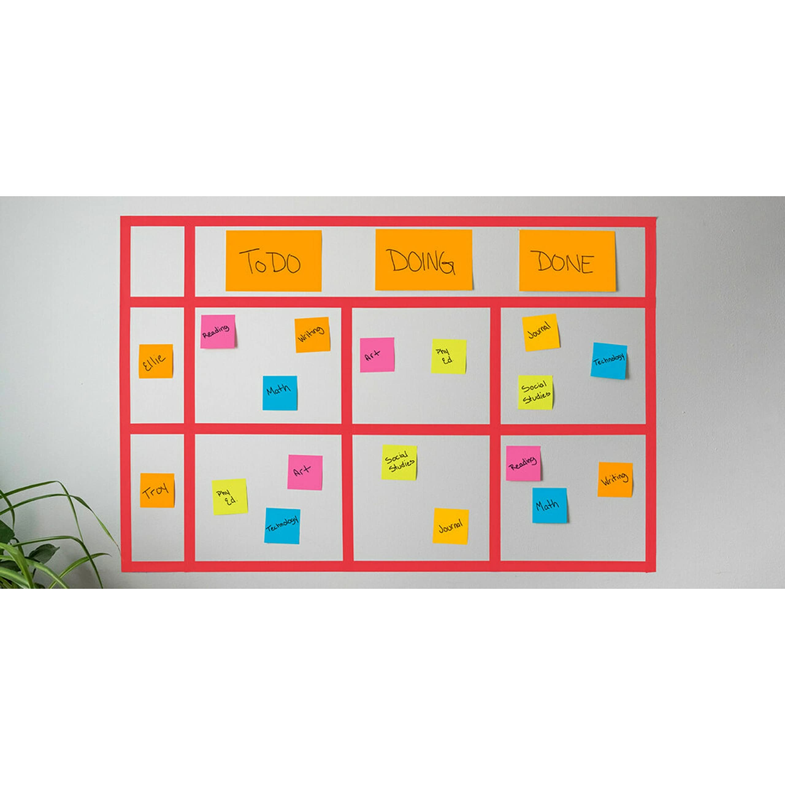 Post-it Super Sticky Notes,6x4 in, 8 Pads, 2x the Sticking Power, Energy Boost Collection, Recyclable (622-8SSMIA) , 1 7/8" x 1 7/8" , Assorted