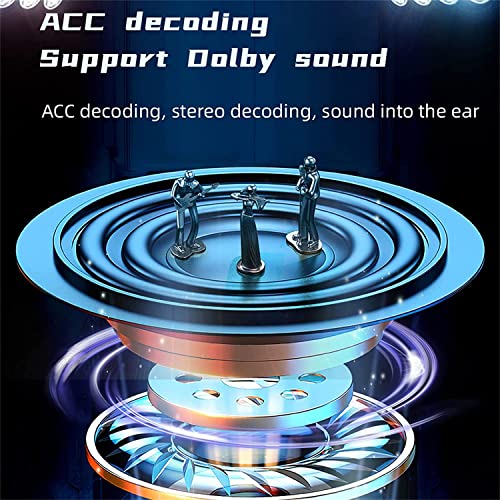 SMLLDFC Bluetooth 5.1 Digital Display Noise Reduction Bluetooth Earbuds - in-Ear Built-in Mic Light-Weight Stereo Hi-Fi Headset Gifts with Charging Case Gifts for Office Outdoor Sport
