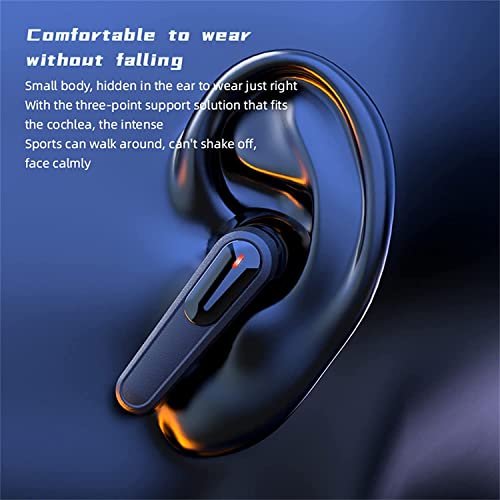 SMLLDFC Bluetooth 5.1 Digital Display Noise Reduction Bluetooth Earbuds - in-Ear Built-in Mic Light-Weight Stereo Hi-Fi Headset Gifts with Charging Case Gifts for Office Outdoor Sport