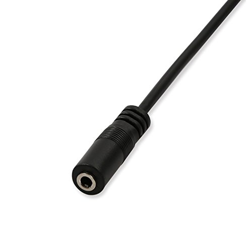 Wpeng Qaoquda (2-Pack) Mini USB Male to 3.5mm Female Audio Cable for Active Clip Mic Microphone Adapter Cord-1Feet