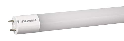 SYLVANIA T8 LEDlescent LED Linear Light Bulb, Non-Dimmable, Ballast-Free, 1100 Lumens, Frosted, 3000K, Warm White (75013)