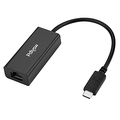 USB C to Ethernet Adapter, RJ45 to USB C Thunderbolt 3/Type-C Ethernet LAN High Speed Network Adapter, Compatible for MacBook Pro 2020/2019/2018/2017, MacBook Air, Dell XPS and More