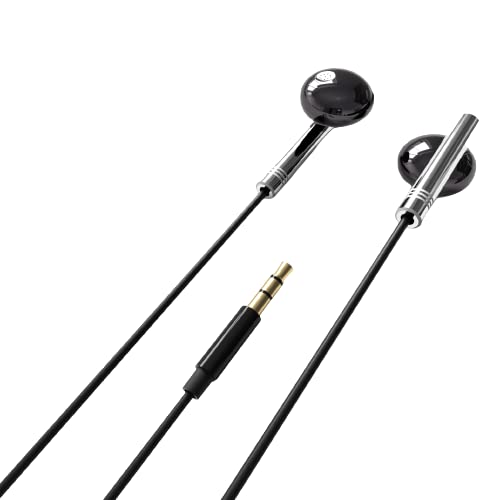 TRYING Long Cord Earplug Headphones for TV Watching and Monitoring, with Microphone Call Controller,Noise Cancelling Music Headphones,3.5mm Wired Earbuds Computer Voice Headset (with Microphone)