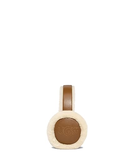 UGG Leather Bluetooth Wireless Earmuffs, chestnut, one size