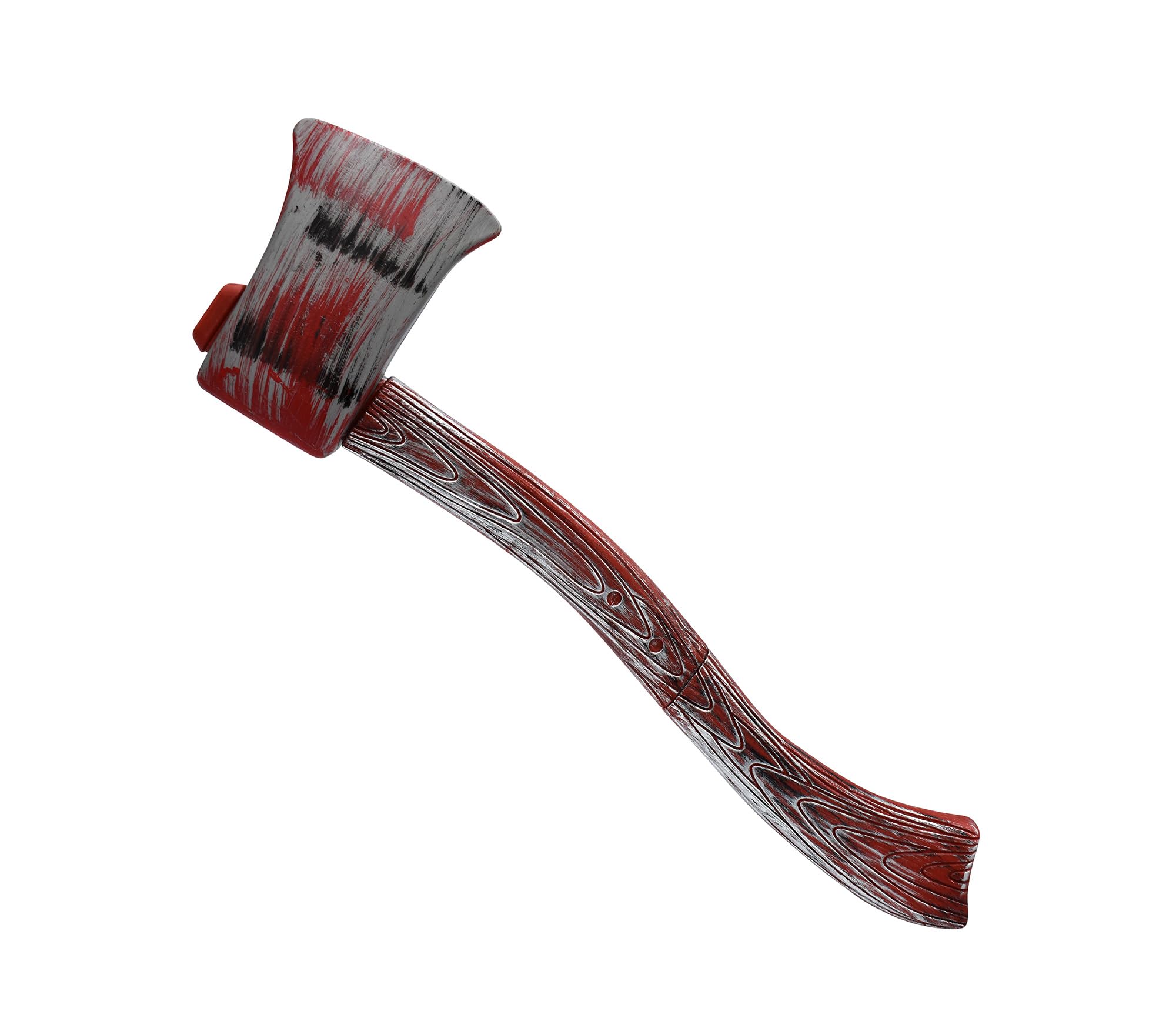 Nicky Bigs Novelties Adult Fake Plastic Bloody Axe Prop - 3 Piece Long Axe Handle Lumberjack Costume Halloween Decoration