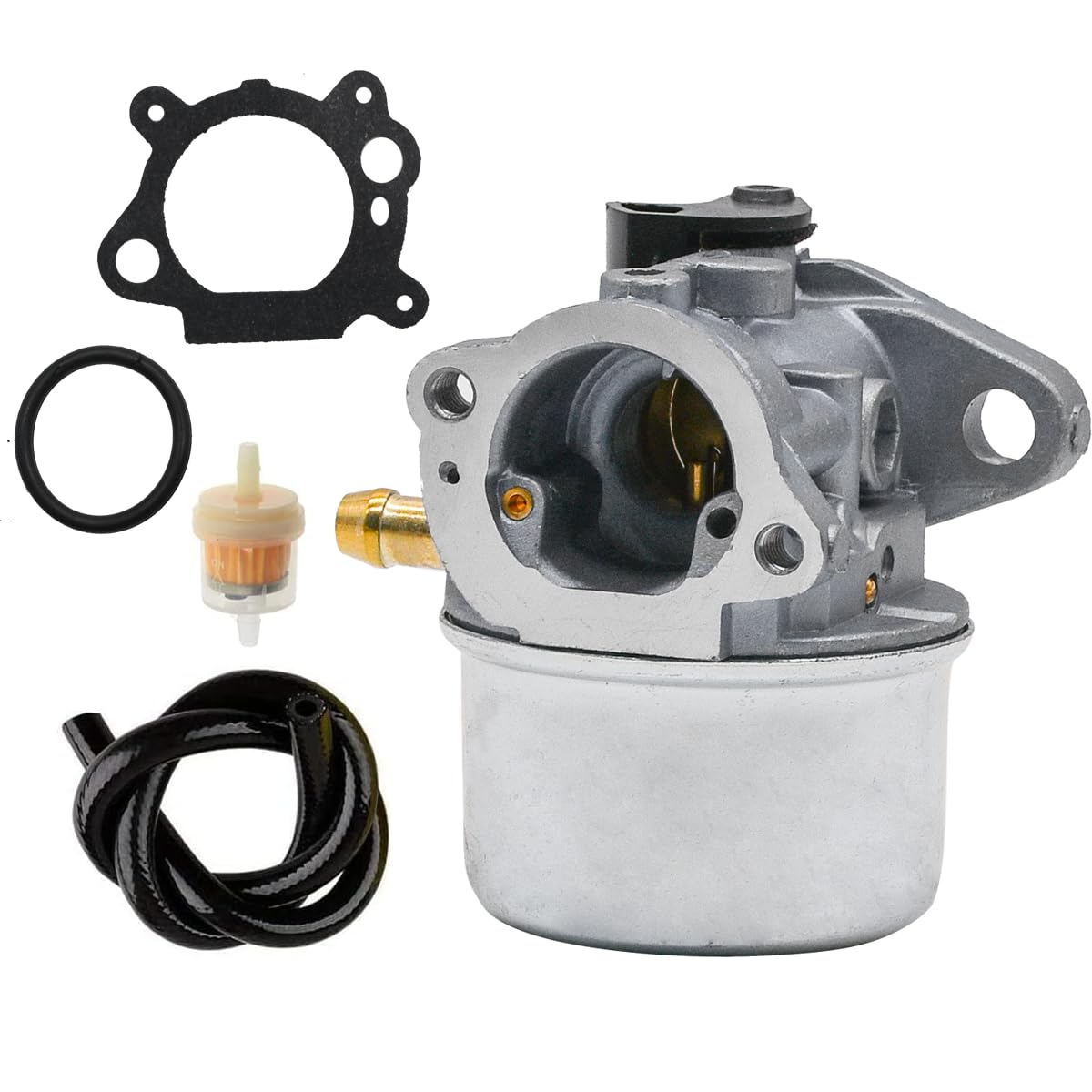 Rebuiman 799868 Carburetor Fit For 498170 799872 694202 497586 498254 4-7 hp Engines with Fuel Line and gasket