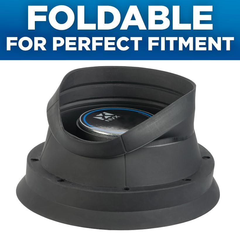 NVX XBAF65 2 Piece 6.5" or 6.75" Weatherproof Silicone Rubber Speaker Baffle Kit