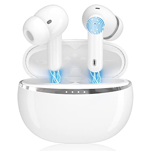 IPXOZO Wireless Earbuds, Bluetooth 5.3 Headphones in-Ear, ENC and ANC Modec, 50 Hrs Earphones with ENC Noise Cancelling Mic, IP7 Waterproof Sport Ear Buds, 30H Deep Bass