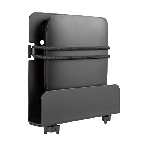 RCA Streaming Player Wall Mount – Easily Mount Streaming Box to Wall, Adjustable Base, Supports 2.2 Pounds, Universally Compatible – Apple TV, Roku, Fire TV, Sonos Port; Black