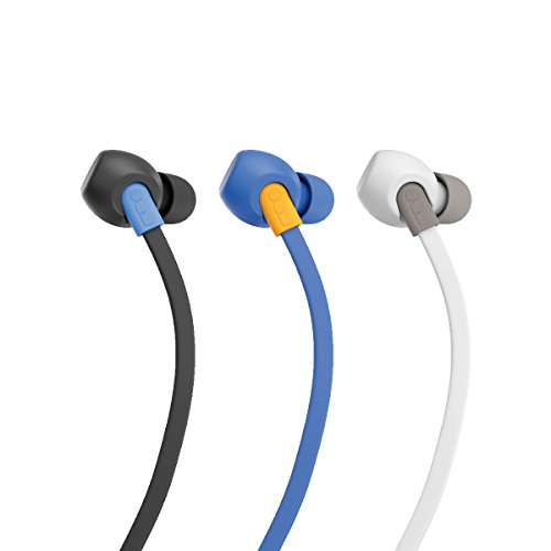 JAM Tune In Bluetooth Neckband Style Headphones 30 ft. Range, 12 Hour Playtime, Hands-Free Calling, Sweat and Rain Resisitant IPX4 Workout Earbuds Black