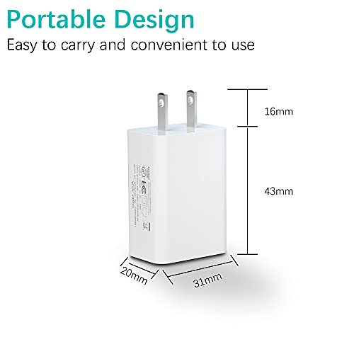 USB Charger with 16.4FT Power Extension Cable for Wyze Cam, Yi Camera,Oculus Go,Cloud Cam,Echo Dot Kid Edition,Nest Cam,Netvue,Blink,Furbo Dog Yi Dome Home Security Camera,Charging Supply Cord