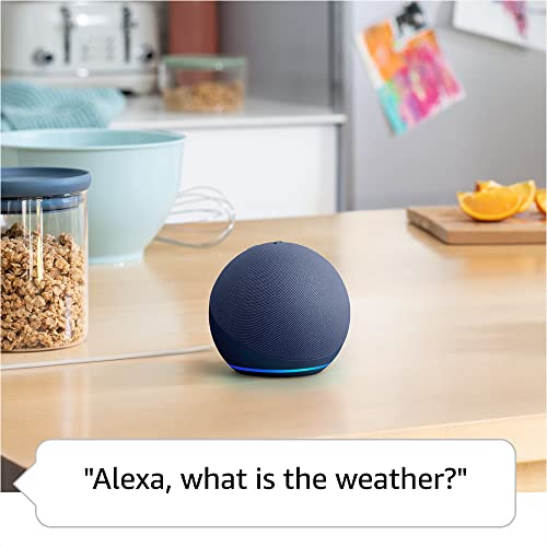 Echo Dot (5th Gen) | Glacier White with Kasa Smart Plug Mini