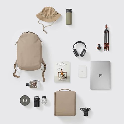 Urth Norite 24L Modular Camera & Laptop Travel Backpack β Water Resistant, Anti-Theft, Recycled Bag for DSLR, 13-16 Inch Laptop in Beige
