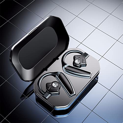 Munlar Bluetooth Wireless Earbuds IPX6 Waterproof Ear Hook Earphones with Microphone Ultra-Long Life Hanging Ear with Stereo Sounds for Sports Or Office