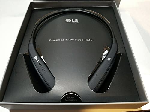 LG Tone Ultra Se Bluetooth Wireless Stereo Neckband Earbuds Tuned by JBL (HBS-835S) - Black