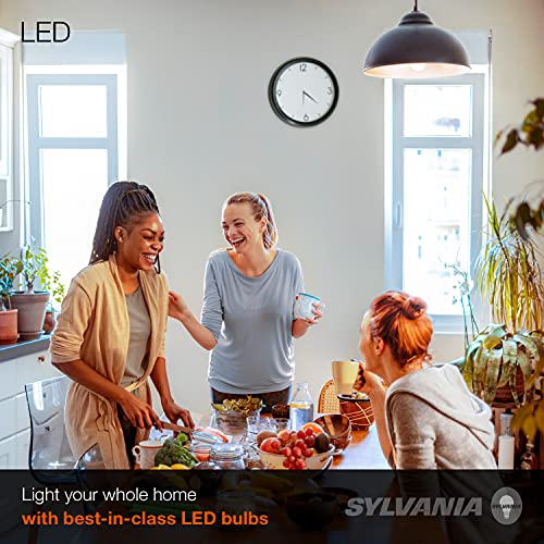 SYLVANIA LED Light Bulb, 75W Equivalent A19, Efficient 12W, Medium Base, Frosted Finish, 1100 Lumens, Bright White - 1 Pack (78096)