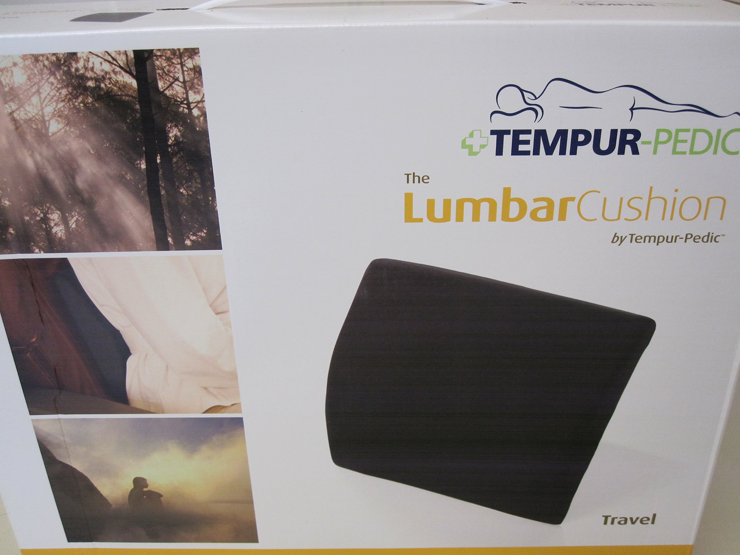 Tempur-Pedic Lumbar Support Cushion, Navy Blue, One Size