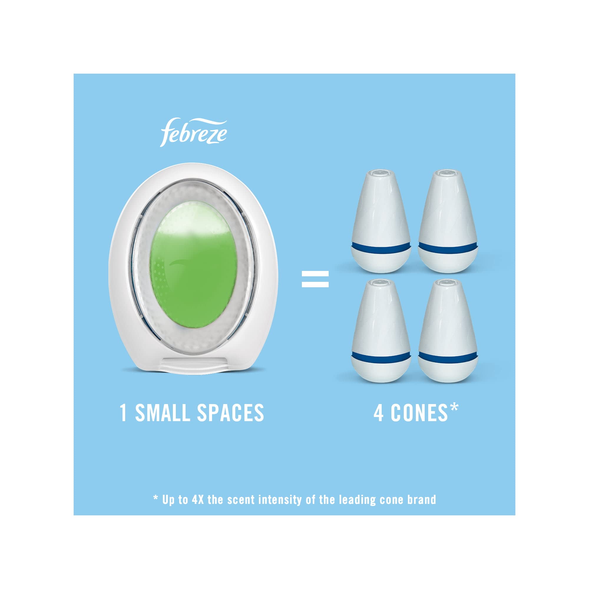 Febreze Small Spaces Holiday Air Freshener Fresh Baked Vanilla Scent, 25 fl. oz each, Pack of 2